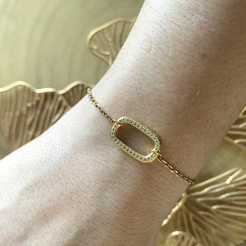 Bracelet doré CHLOE fabriqué à la main avec amour | Bijoux and Clo
